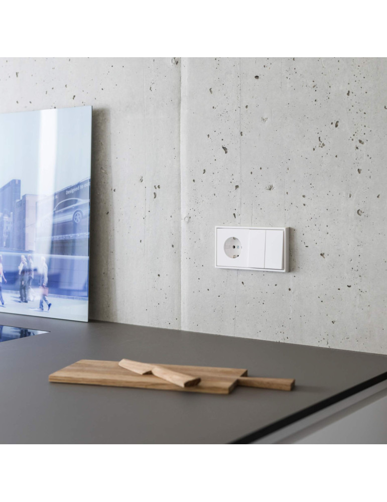 Interruptor Jung LS 990 blanco alpino | Tienda de iluminación